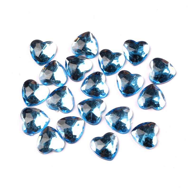 200Pcs Light Blue Heart Acrylic Decoration Crafts ... – Grandado