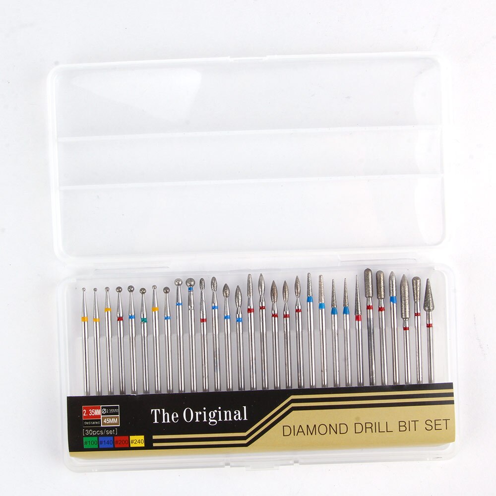 30pcs Steel 30 Type Diamond Cutters for Manicure M... – Grandado