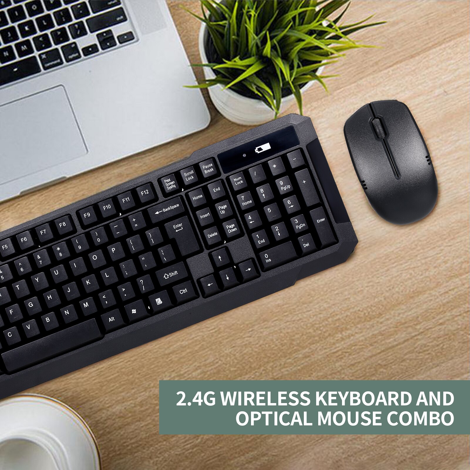 Wireless Silent Keyboard 2.4G Wireless Keyboard an... – Vicedeal