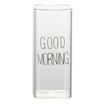 Transparent Borosilicate Glass Cup Rectangle Singl... – Vicedeal