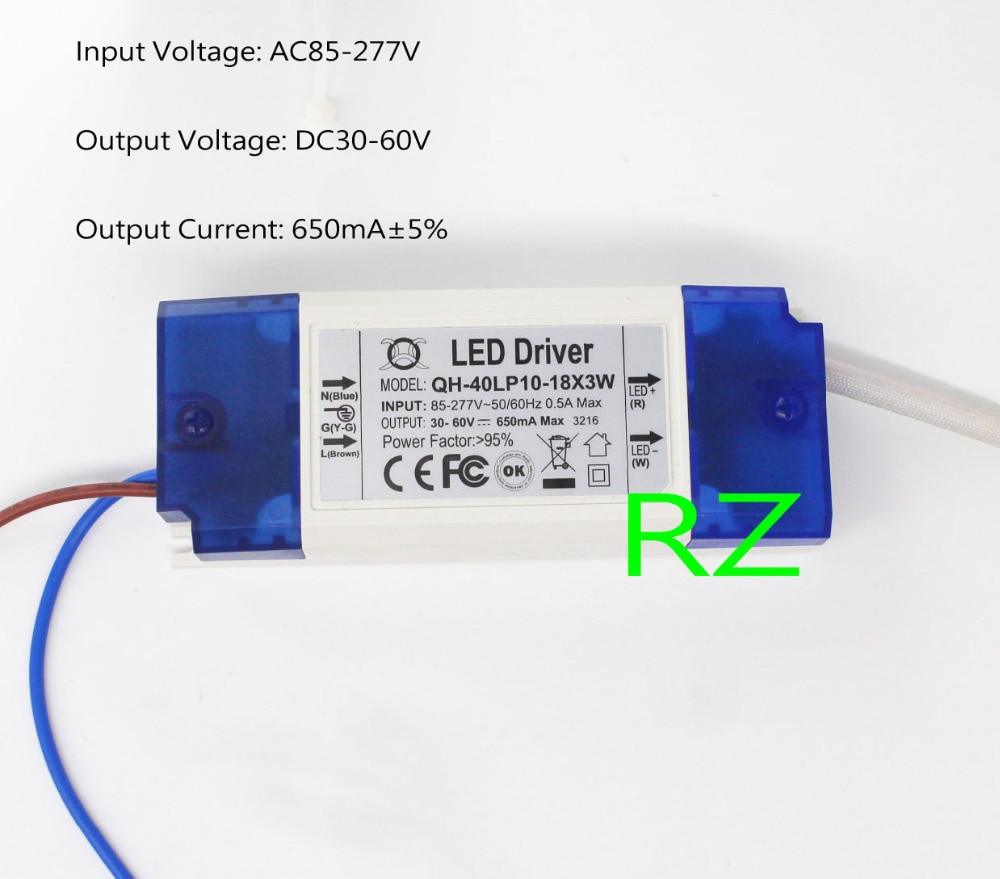 10-18x3W 650mA LED Driver 30W 40W DC30-60V High Po... – Vicedeal