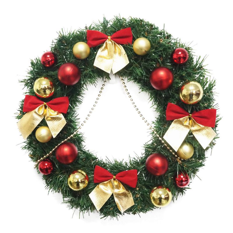 Christmas Wreath Christmas Tree Round Ring Handcra... – Vicedeal