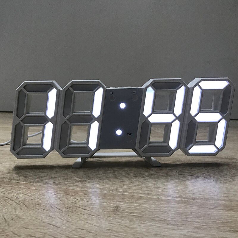 8 Shaped USB Digital Table Clocks Wall Clock LED T... – Grandado