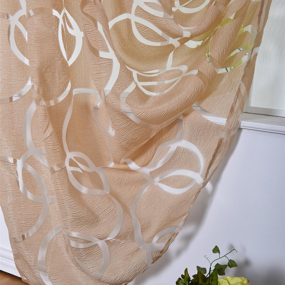 Circle Bubbles Window Curtain Sheer Divider Home B... – Grandado