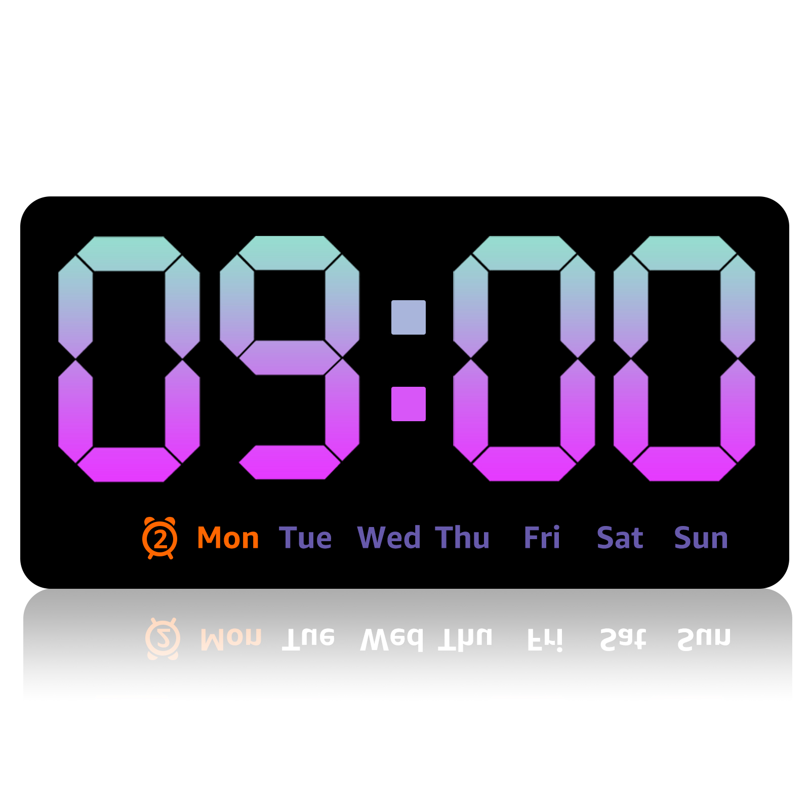 Digital Wall Clock 8.5 Inch Large Display LED Alar... – Vicedeal