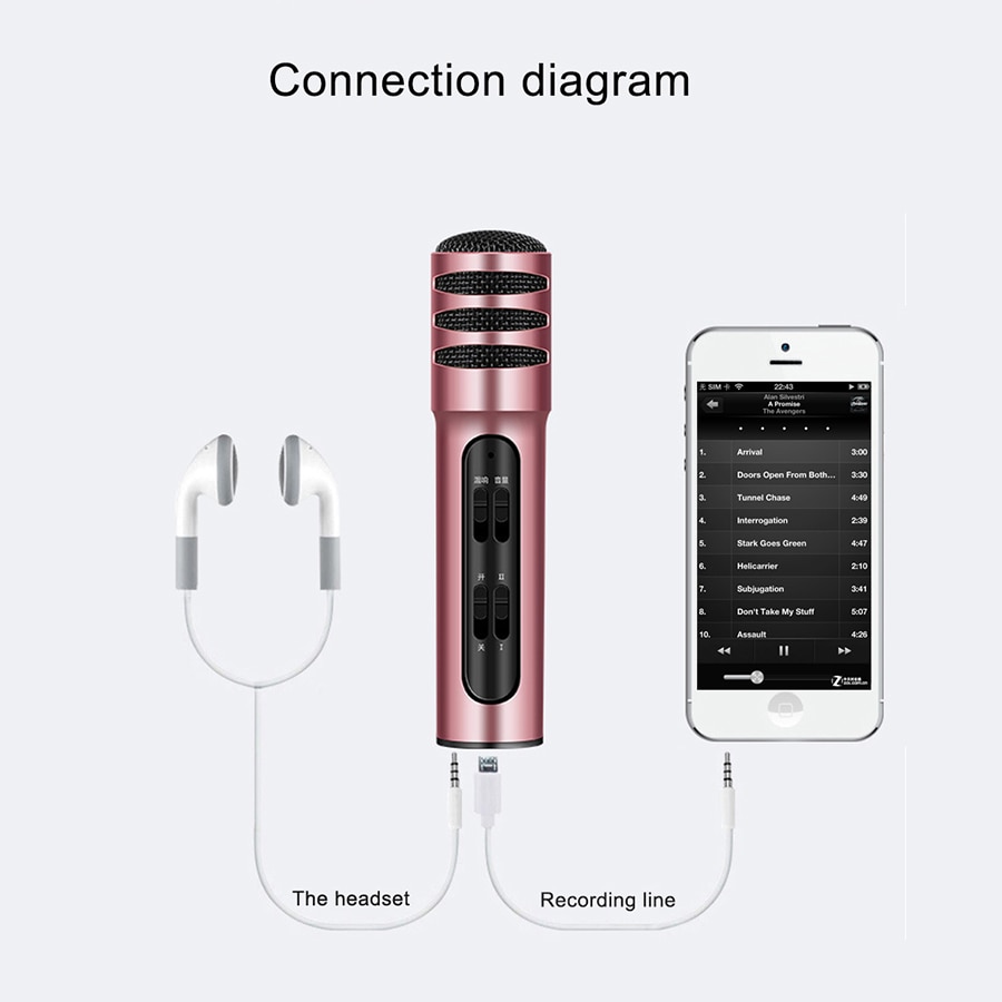 MAMEN 4 Colors Condenser Magic Karaoke Microphone ... – Grandado