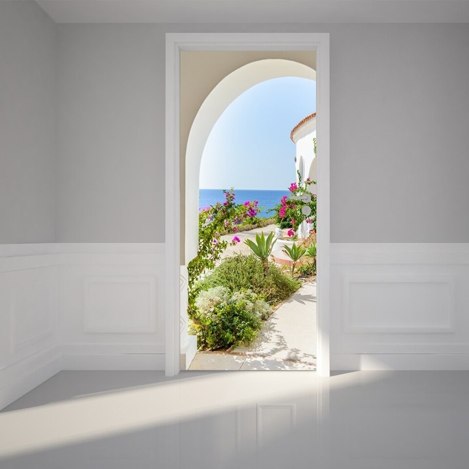 Home Decor Door Stickers PVC Poster Flower Plant S... – Vicedeal