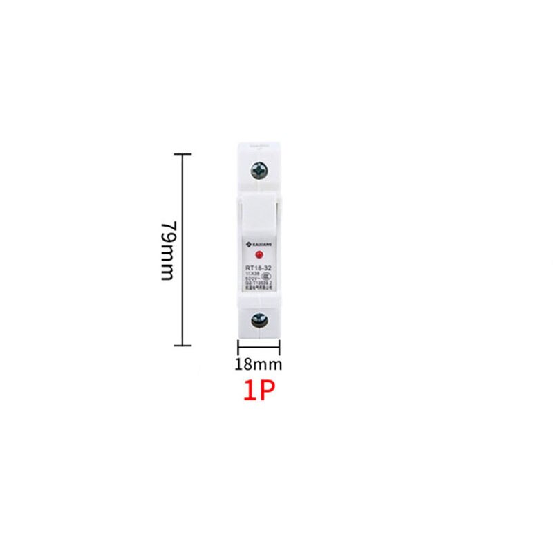 RT18 32X AC 32A 64A 1 Pole DIN Rail Mount Fuse Hol... – Grandado