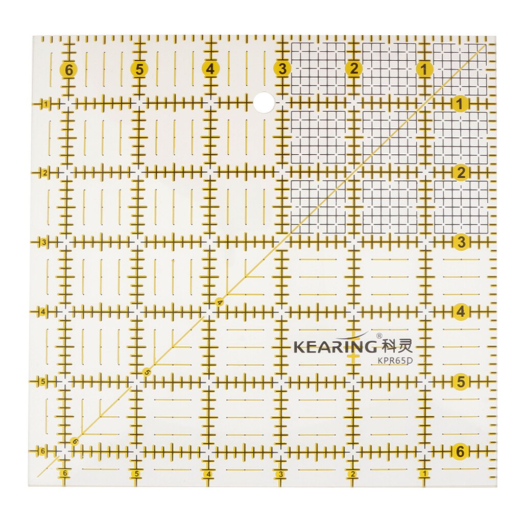 Square Shape Grid Acrylic Quilting Templates Patch... – Grandado