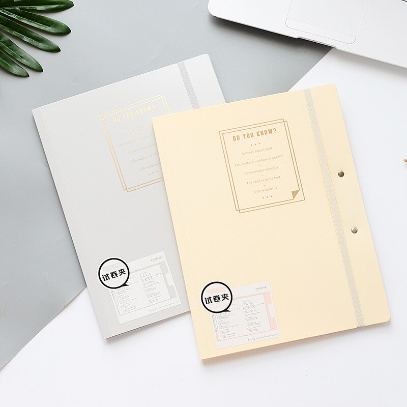 Stationery A4 PP File Folder Paper Clip Student Cl... – Vicedeal