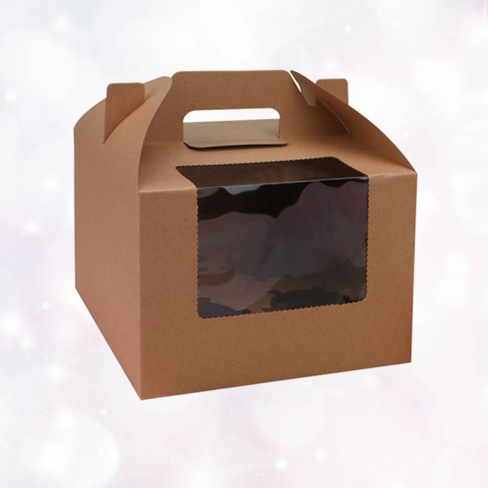 10pcs 4 Cavities Paper Cupcake Box Portable Desser... – Grandado