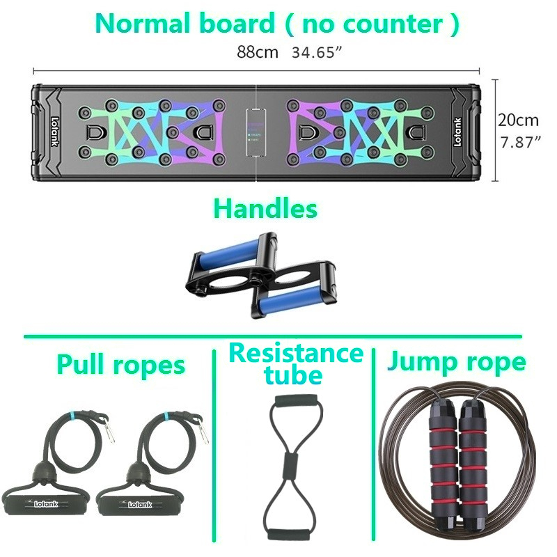 88cm Counting Push Up Board Home Gym Training Pect... – Grandado