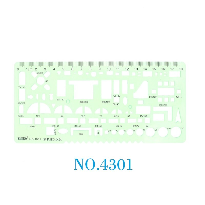 Furniture Drawing Template Ruler Drafting Template... – Grandado