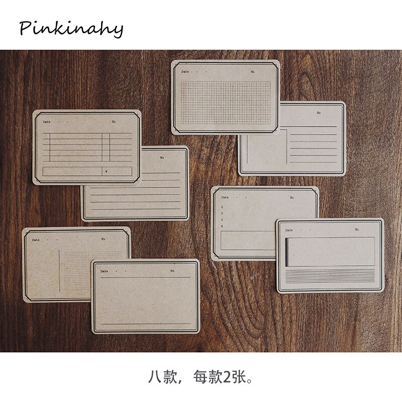 Vintage Message Box Label Kraft paper Retro Writab... – Grandado