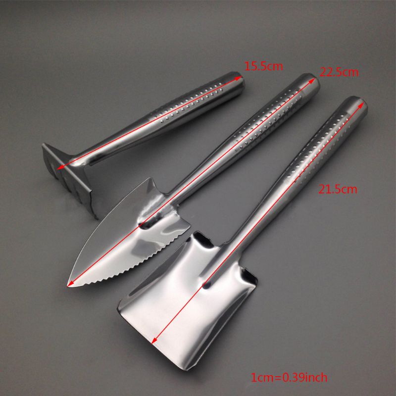 3 Pcs Hand Transplant Shovel and Harrow Hand Rake ... – Grandado