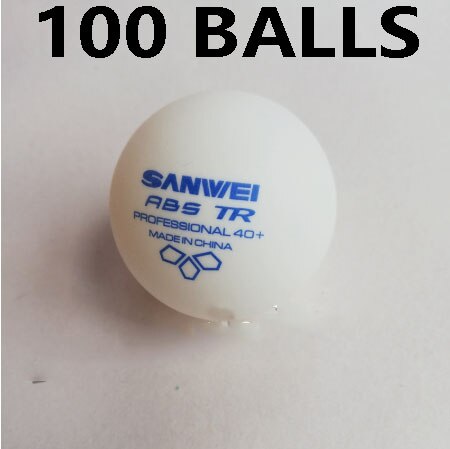 100Balls SANWEI 3-Star ABS 40+ Table Tennis Ball I... – Vicedeal