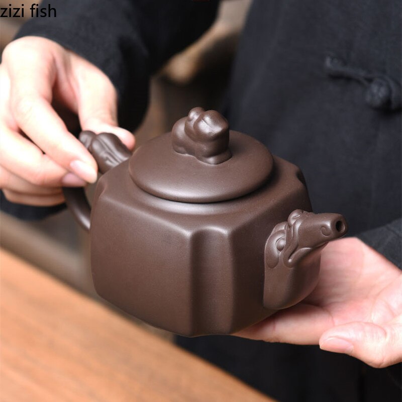 280ml Purple Clay Teapot Raw Ore Old Mud Home Tea ... – Grandado