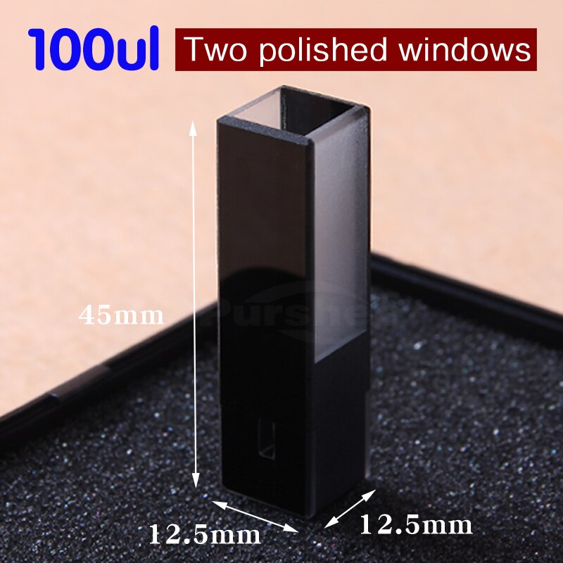 Sub-Micro quartz cell with black walls and lid(100... – Grandado