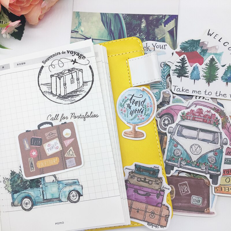 24PCS DIY scrapbooking hand-painted stickers plant... – Vicedeal