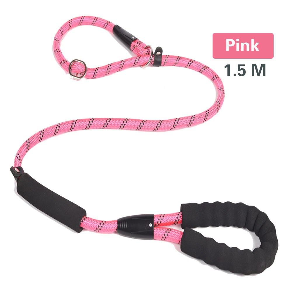 Large Dog Reflective Rope Dog Lead Leash 5 Color N... – Grandado