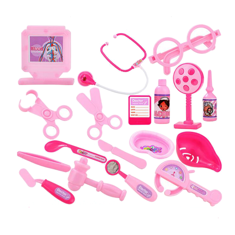 18 Pcs/set Children's play house puzzle doctor toy... – Grandado