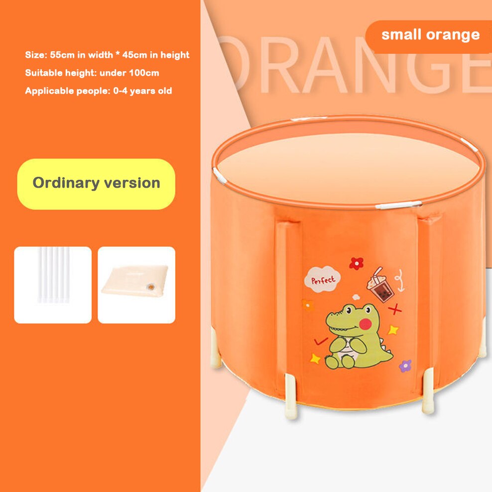 Foldable children bath barrel baby Soaking tub Lit... – Vicedeal