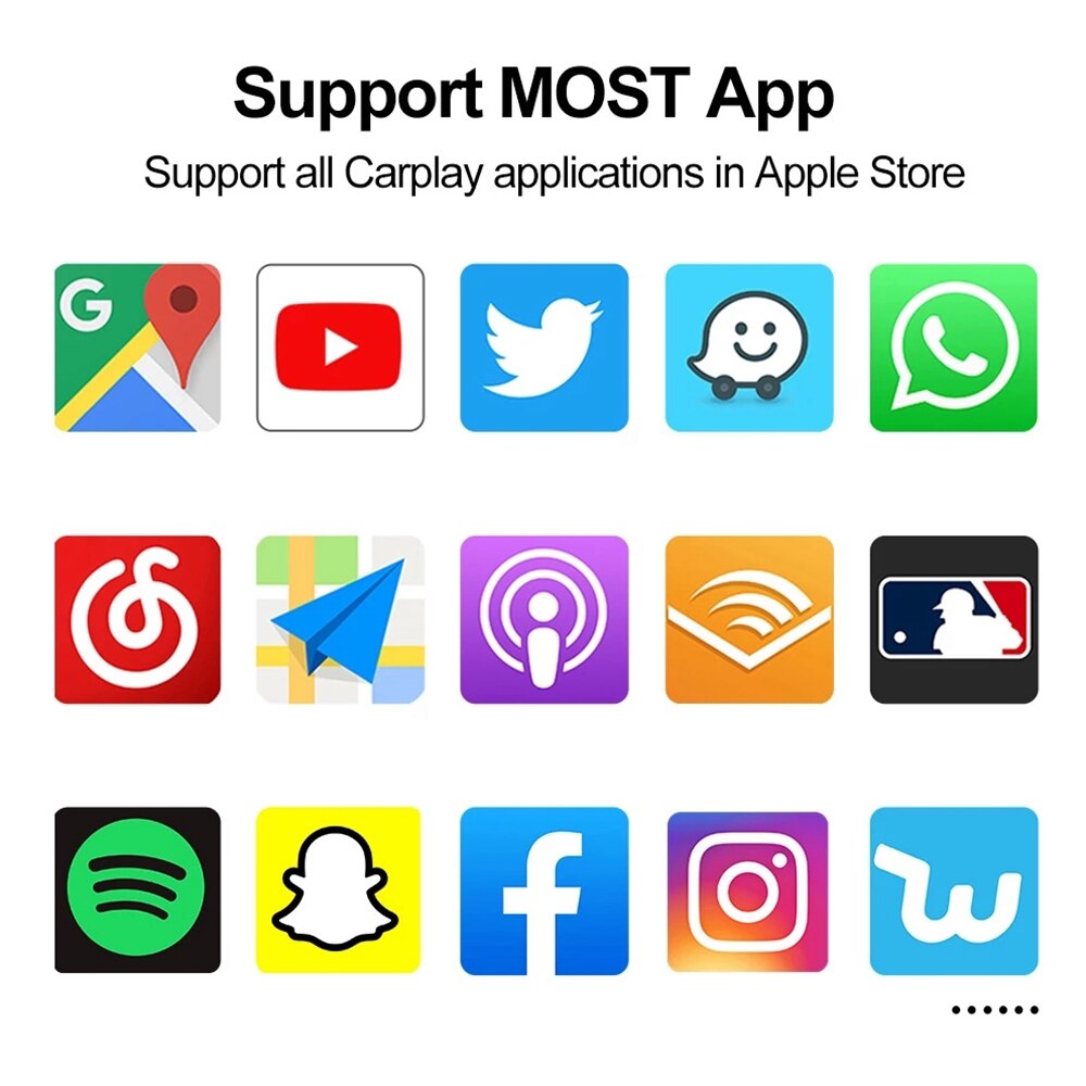 Black Wireless Carplay Car Link Dongle for iOS And... – Grandado