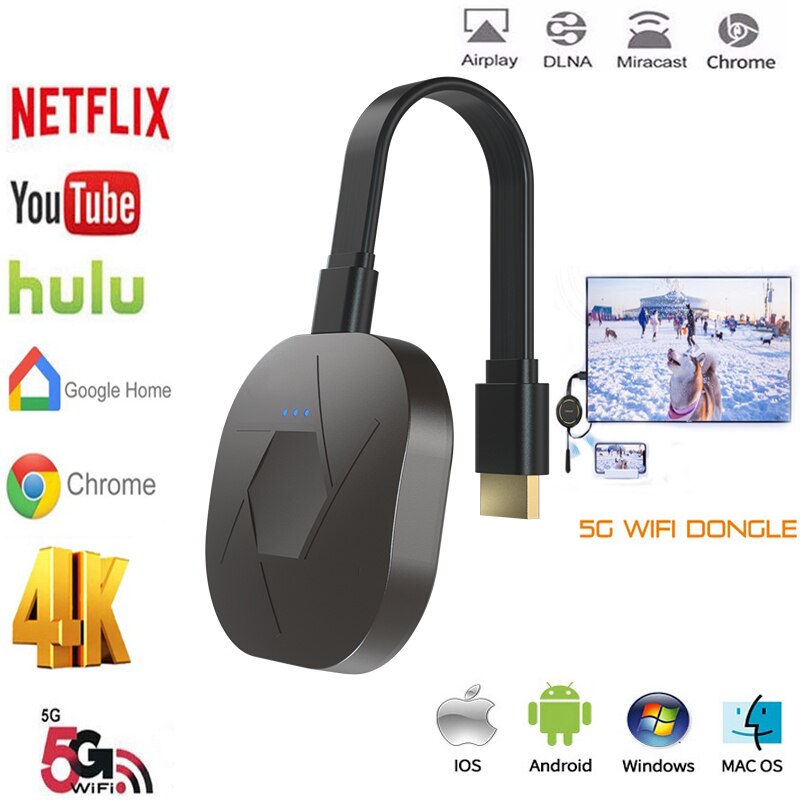5G Wifi Wireless Display Dongle 1080P 4K HDMI-comp... – Grandado