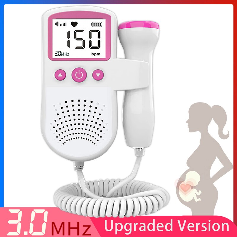 Ultrasound 3.0MHz Doppler Fetal Heart Rate Monitor... – Grandado