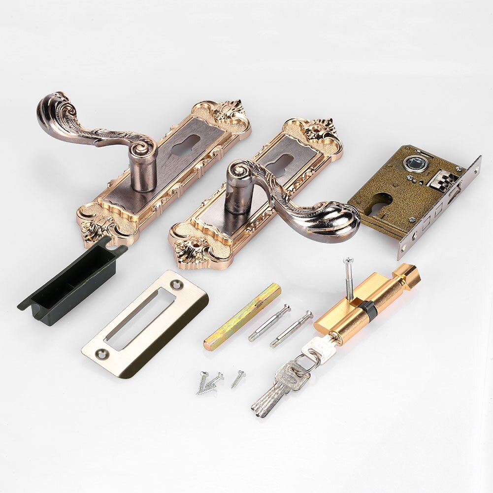 1 Set Vintage Door Lock European Style Retro Bedro... – Vicedeal