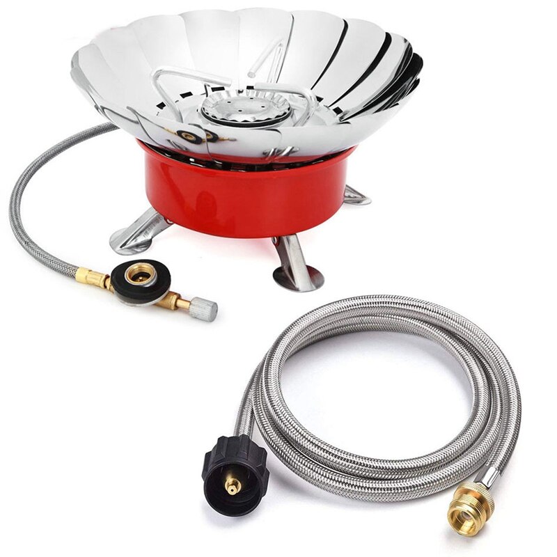 6FT Stainless Braided Tube Propane Regulator with ... – Grandado