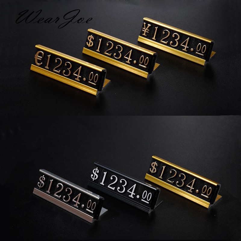 Aluminum Frame Jewelry Numeral Pricing Cube Sign A... – Vicedeal