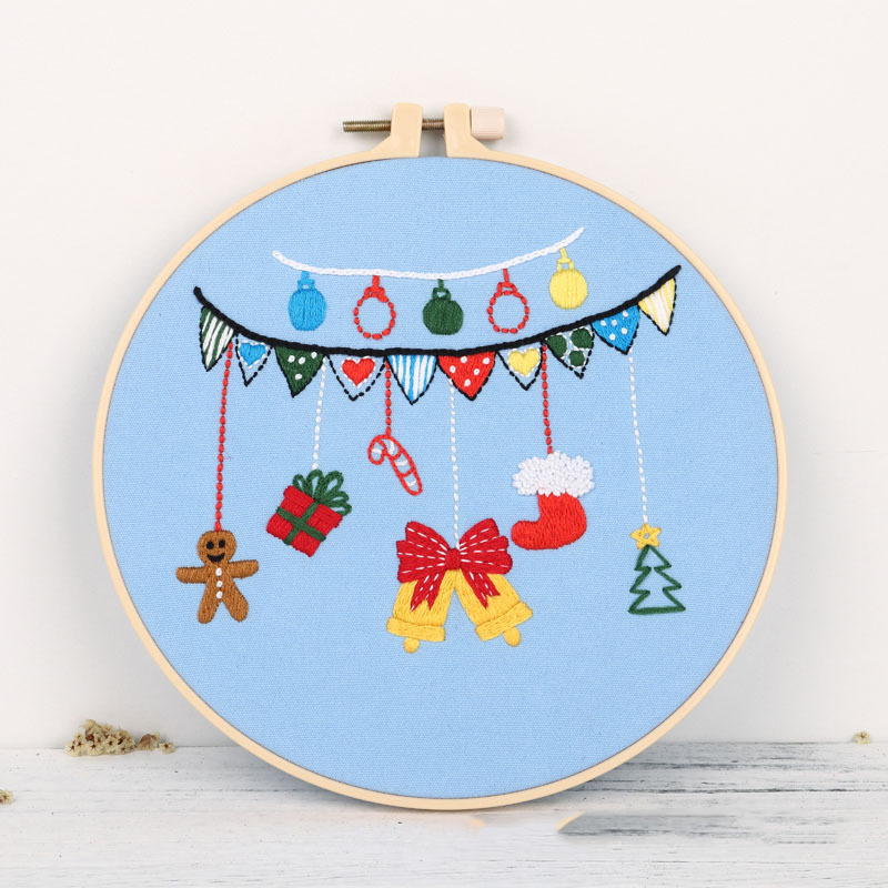Christmas Santa Claus Pattern Embroidery Set Needl... – Grandado