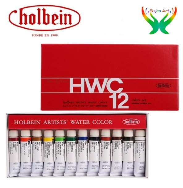 12 Colors Japan Holbein 5ml of each color Gouache ... – Grandado