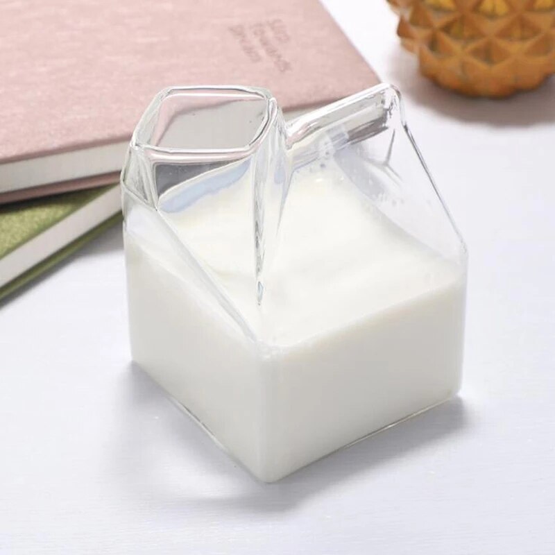 350ML Half Pint Milk Carton Style Mini Creamer Jug... – Grandado