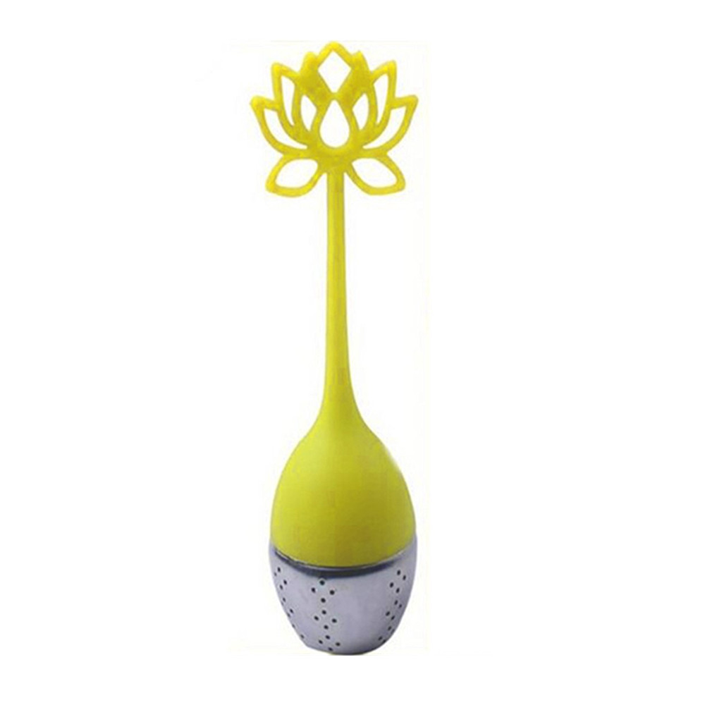 Siliconen Lotus Vormige Rvs Thee Zetgroep Theelepe... – Grandado