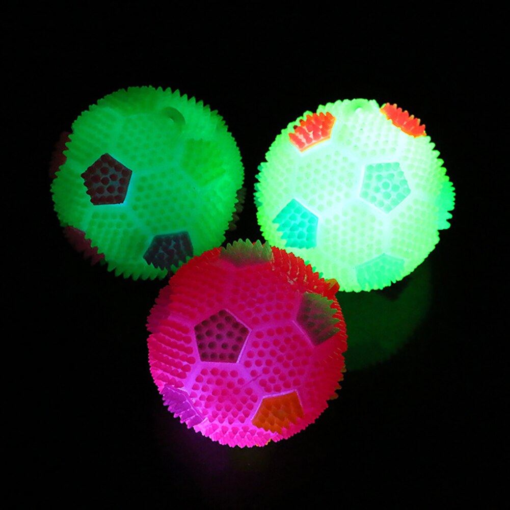 LED Flashing Bouncing Music Hedgehog Soccor Ball F... – Grandado