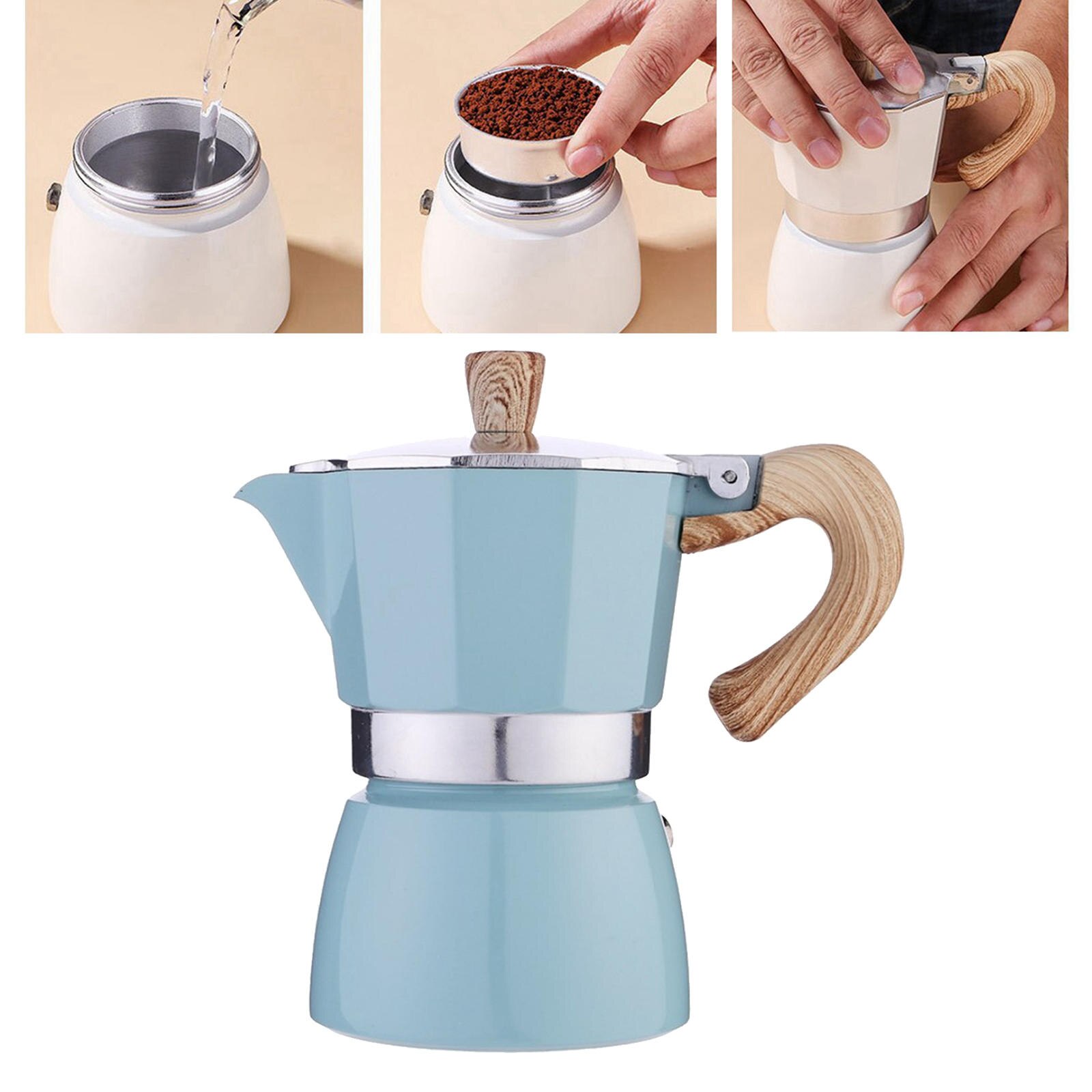Aluminum Mocha Coffee Maker Portable Percolator Ho... – Grandado
