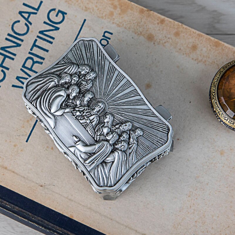 Small Size Metal Jewelry Box The Last Supper Theme... – Grandado