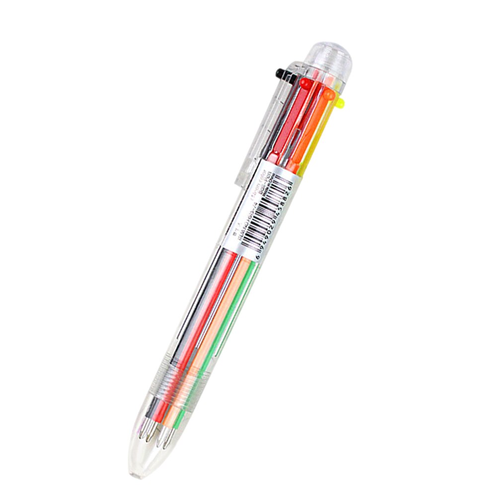 Multicolor Ballpoint Pen Stationery Press 6 Color ... – Vicedeal