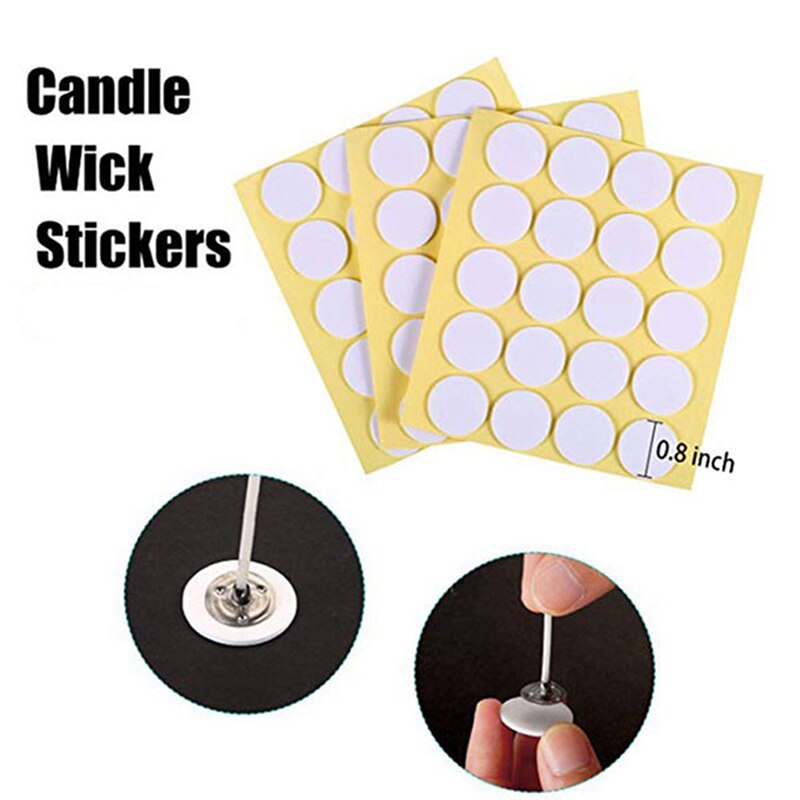 100 Stuks Kaars Lont Stickers Dubbelzijdig Klevend... – Vicedeal