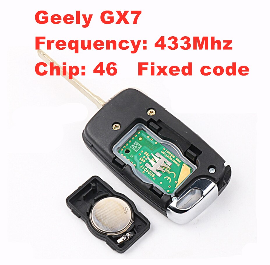 For Geely GX7 frequency 433Mhz 46 chip car key rem... – Vicedeal