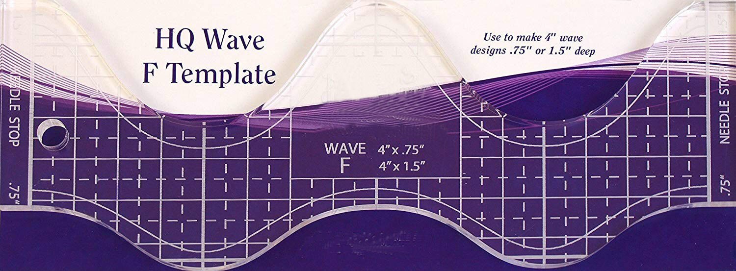 DIY quilting ruler Wave F ruler Clear use to make ... – Grandado