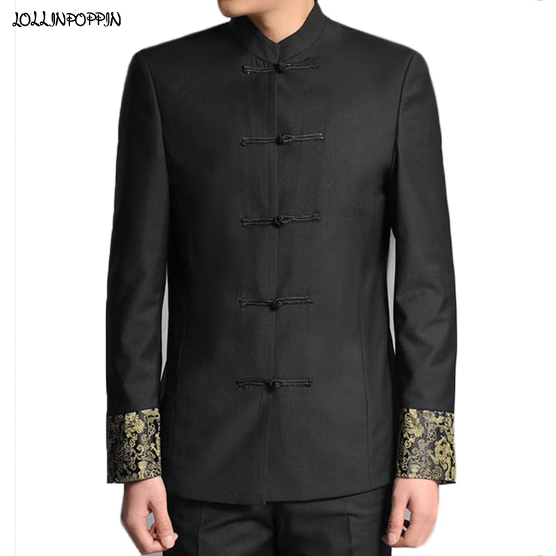 Traditional Chinese Men Tunic Jacket Frog Closure ... – Grandado