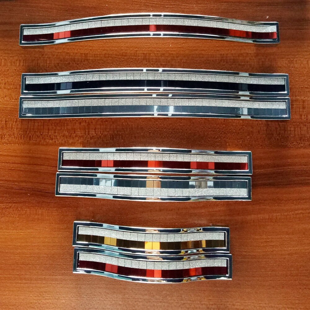 Crystal Handle of Hole CC 96mm/128mm silvery color... – Grandado