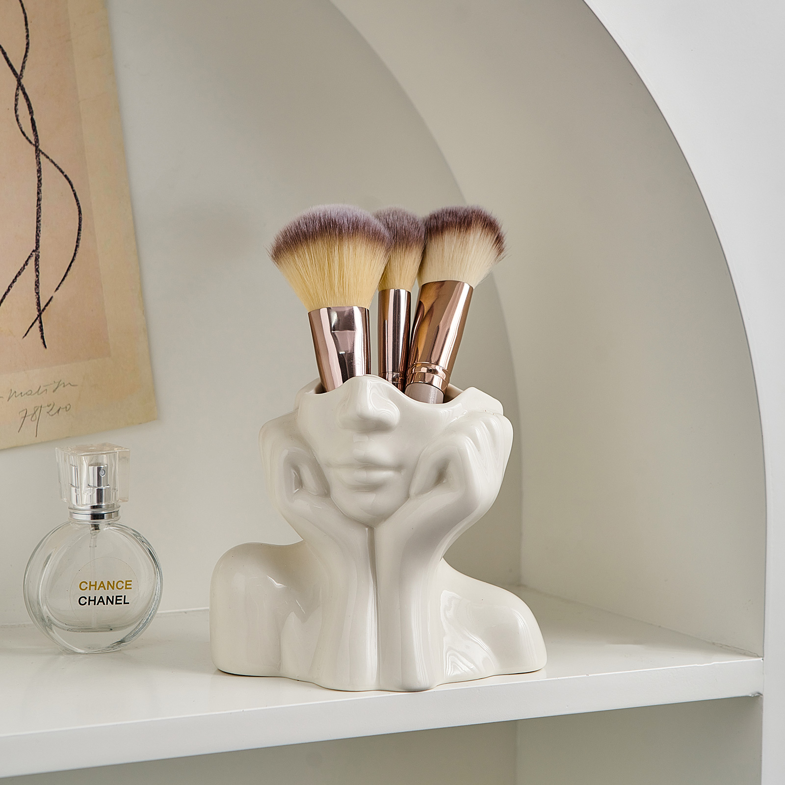 Human Head Face Flower Vases Decorative Nordic Flo... – Grandado