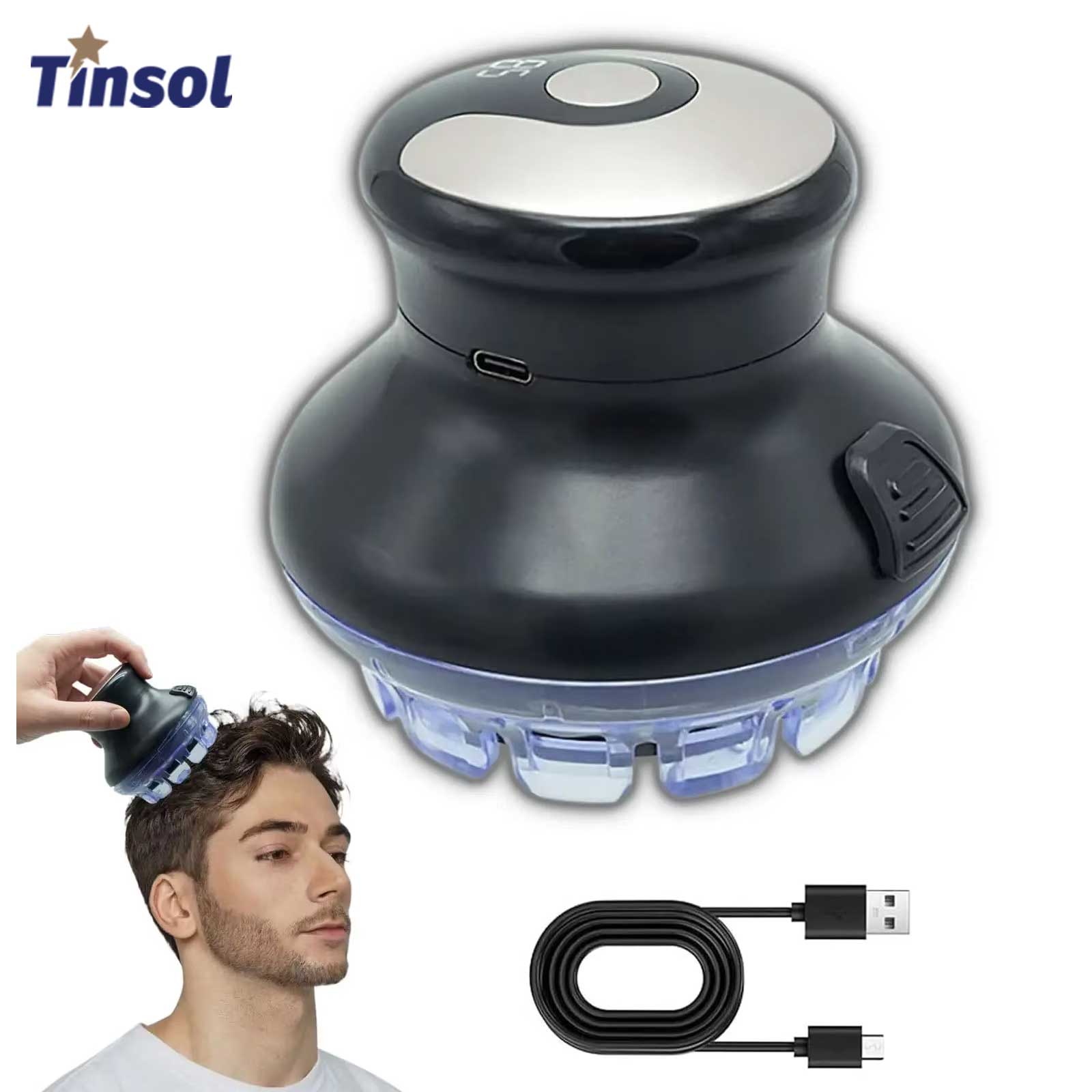 Round Quick Haircut Wireless Round Hair Clipper wi... – Grandado