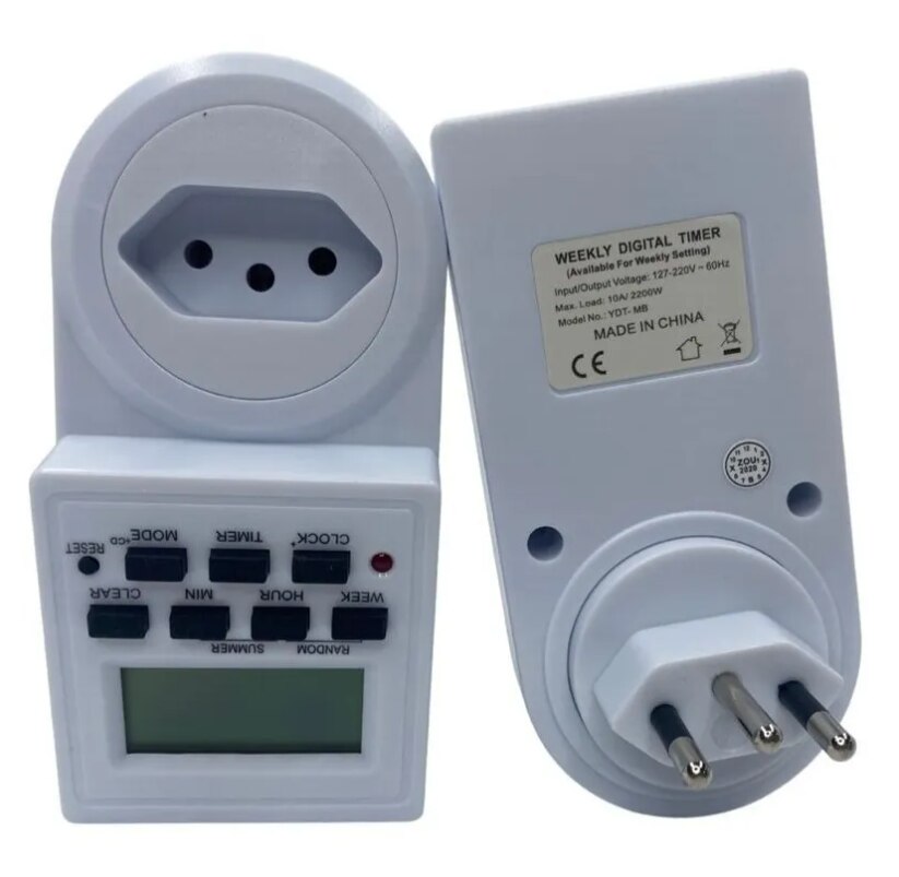 Timer Digital E Temporizador Tomada Energia Bivolt – Grandado
