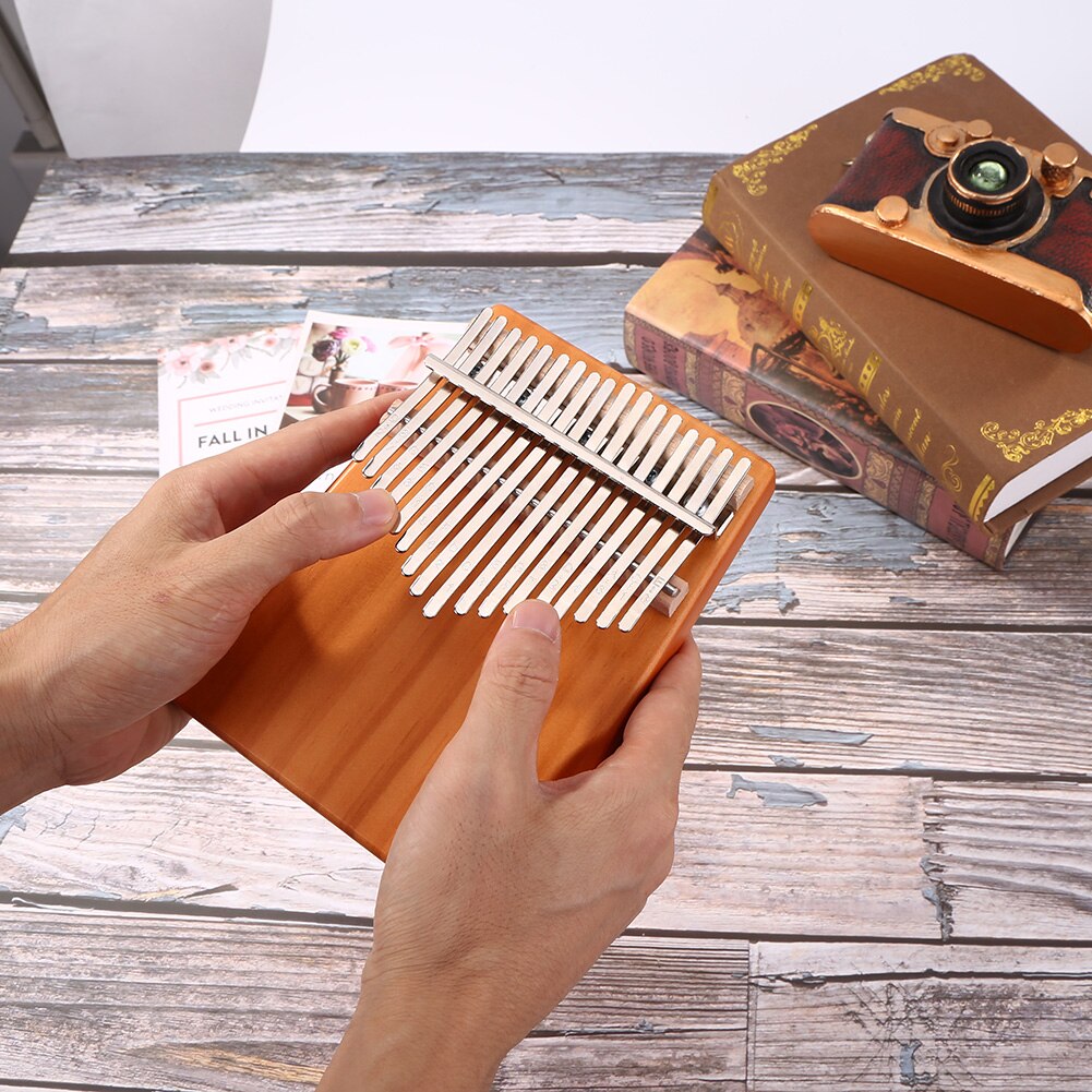 17 Keys Kalimba Percussion Musical Instrument Pine... – Vicedeal