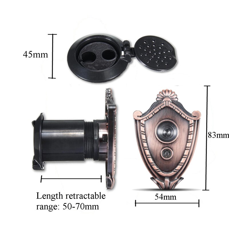 MTSPACE Adjustable Door Viewer Home Security Wide ... – Grandado